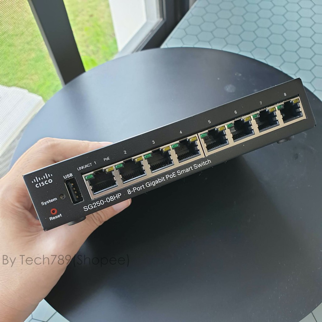 Cisco SG250-08HP-K9-EU 8-Port Gigabit PoE Smart Switch สินค้าใหม่ พร้อมส่ง - tech789 - ThaiPick