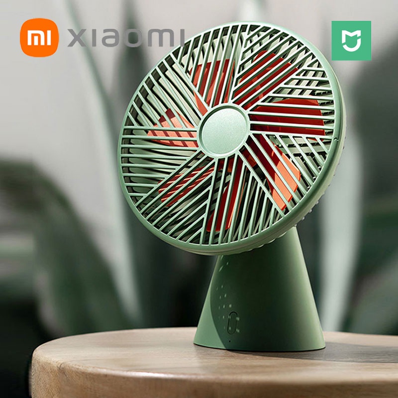 New Xiaomi Desktop Fan Rainforest Version Mini Rechargeable Long ...