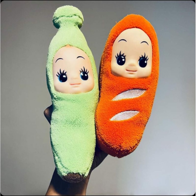 ขายคู่ ตุ๊กตา คิวพี ทรงกล้วย PLUSH DOLL KEWPIE ขนาด9-11นิ้ว หน้า ทำจาก ...