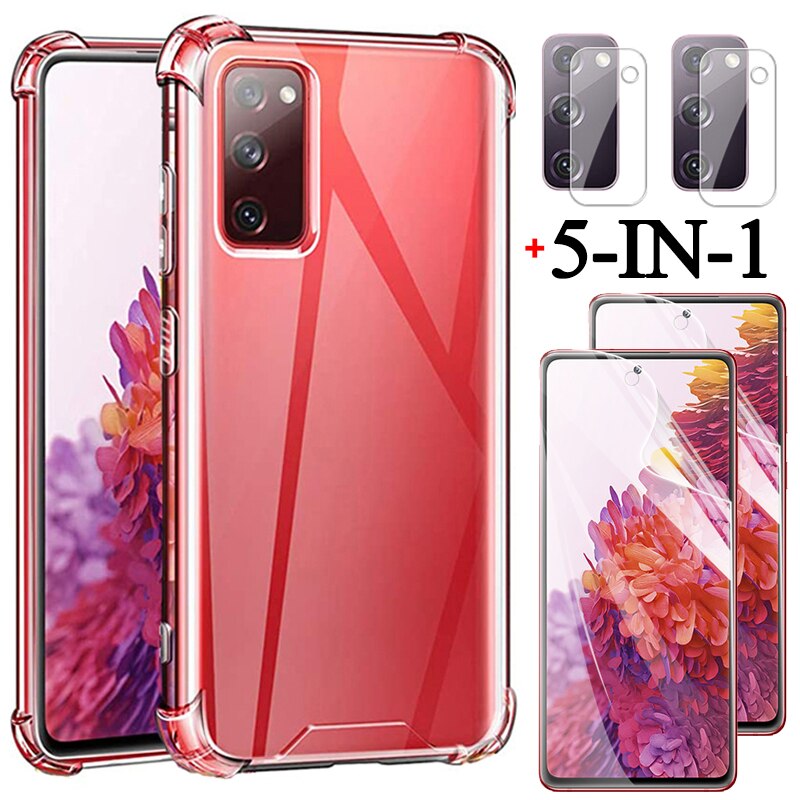 5 in 1, hydrogel protection + mobile phone cover Samsung s 21 + Galaxy ...