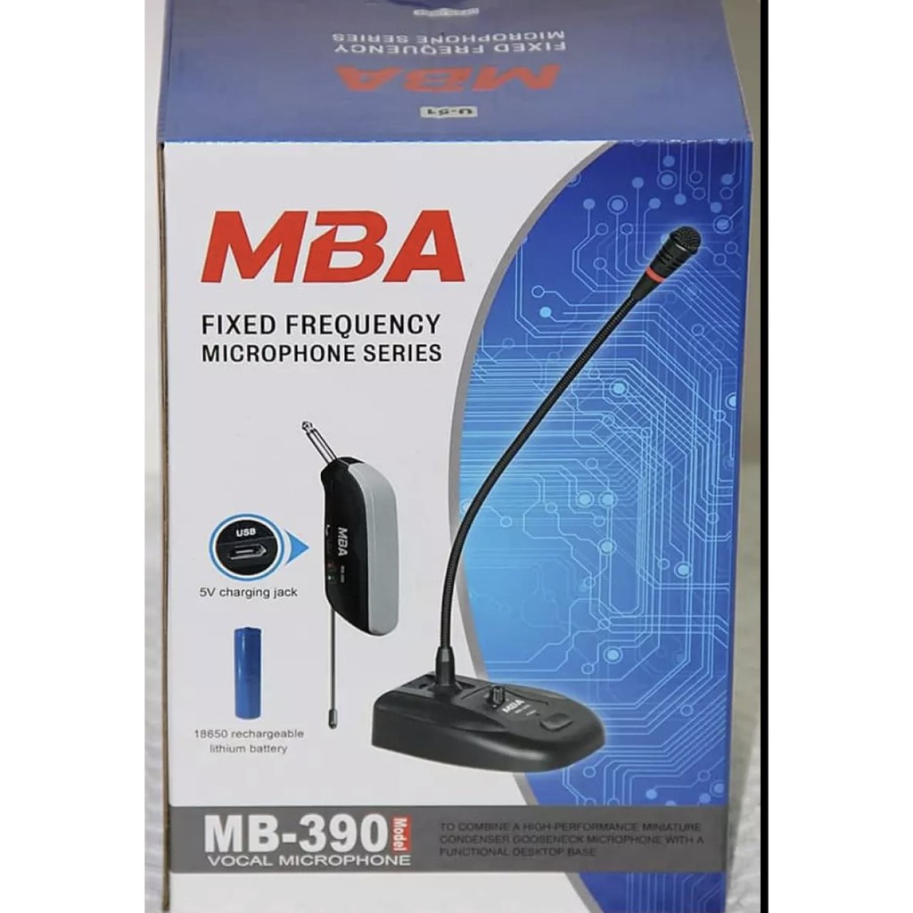 ไมโครโฟน MBA ไมค์ประชุม ไร้สาย ไมค์โครโฟน ไมค์ตั้งโต๊ะ WIRELESS ...