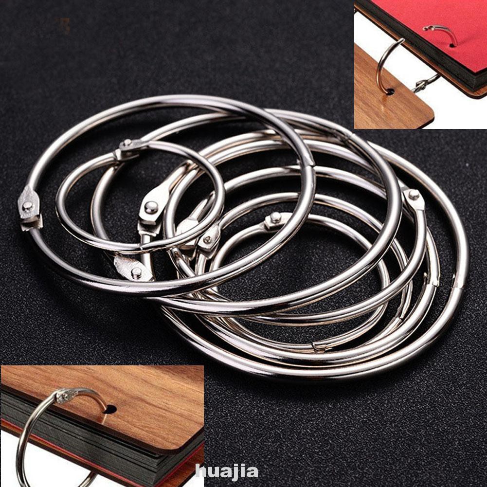 10pcs Hinged Rings Book Binder Metal Photo Album DIY Scrapbook Tools ...