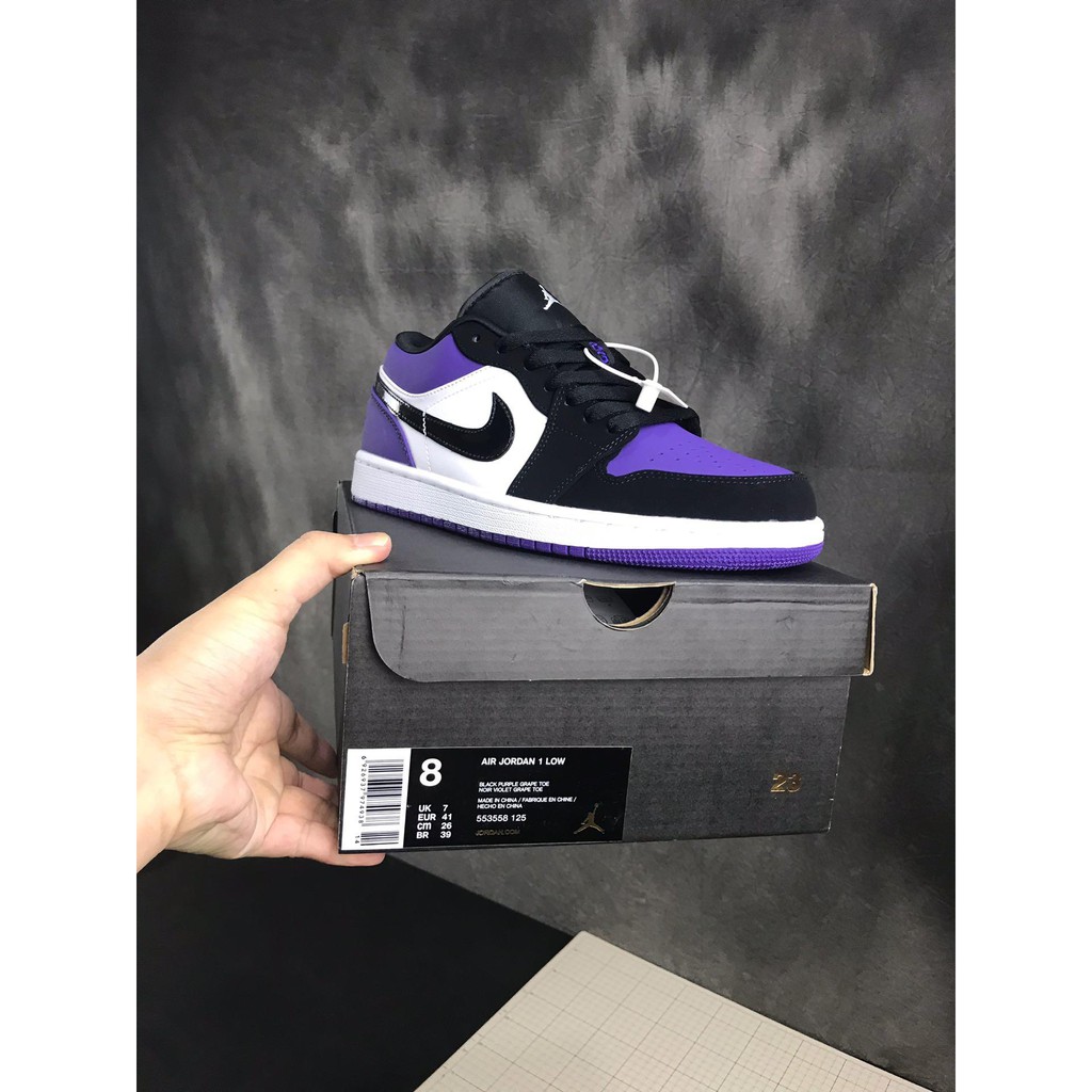 Nike Air Jordan 1 Low "Shashed Backboard" รองเท้าวิ่งออกกำลังกายที่หุ้ม ...