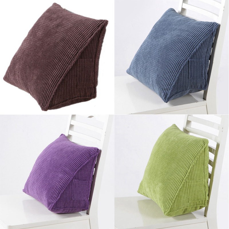 Bedside triangle cushion sofa removable and washable lumbar pillow ...