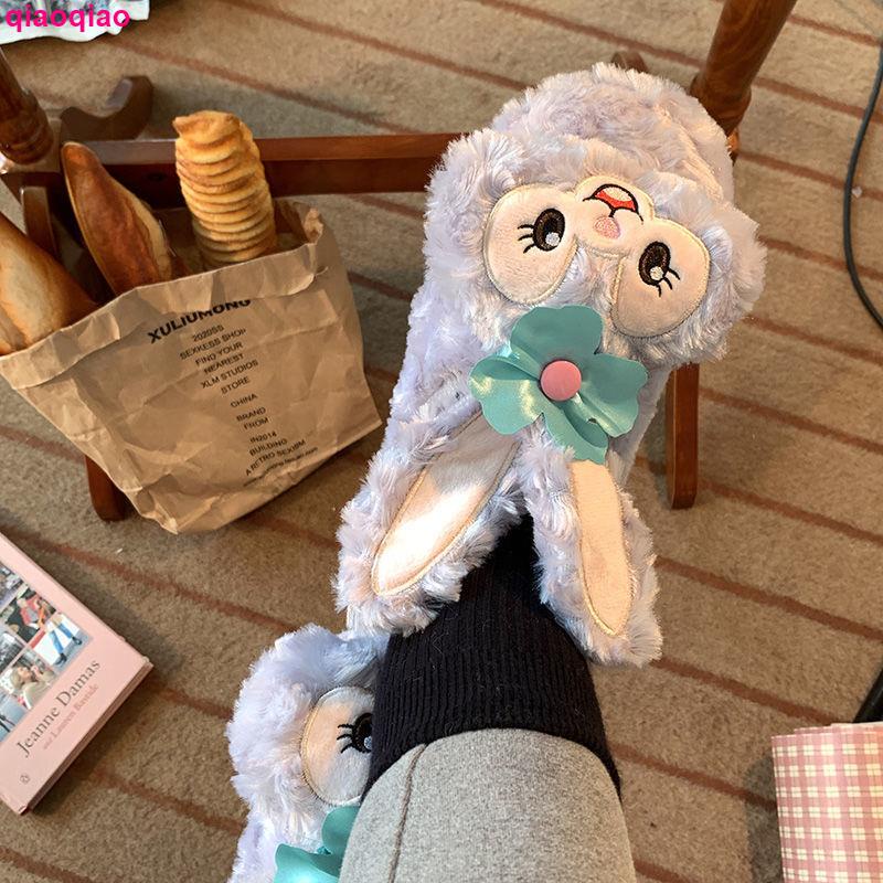 [ขายร้อน] Xingdailu Plush รองเท้าแตะน่ารัก Thicken หญิงหัวใจบ้านรองเท้า ...