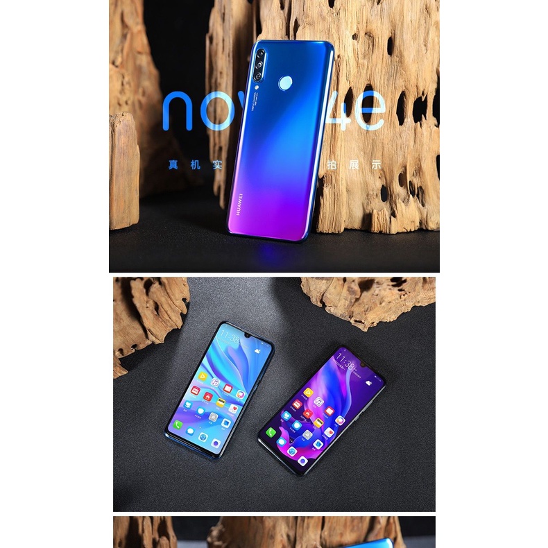 Huawei nova4e เต็มจอไหมครับAIลายนิ้วมือหน้าสามมุมกว้างพิเศษ Netcom4Gโทรศัพท์มือถือใช้ไปเลย ...