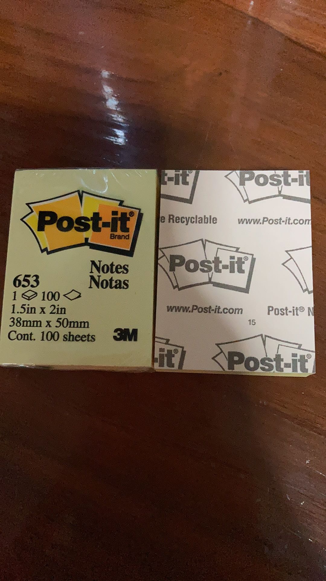 Post it note 3M No.653 ขนาดเล็ก 1.5 x 2 นิ้ว กระดาษโน้ต มีกาวในตัว โพ ...