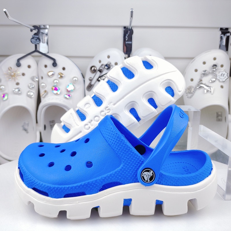 รองเท้าแตะ Crocs Duet Sport Clog ของแท้ เหมาะกับเดินชายหาด สําหรับ ...