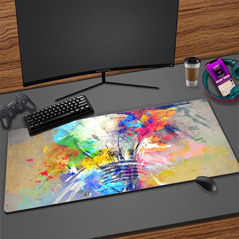 อุปกรณ์เสริมคอมพิวเตอร์ Colorful Gamer Mouse Pad Art Creative Desige ...