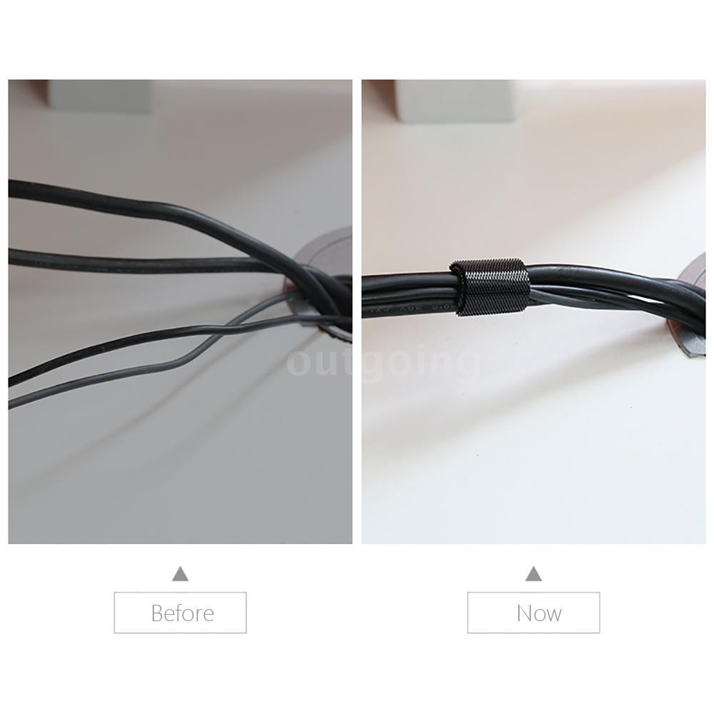 PCER10m Nylon Wire Wrap Organizer Winder Clip Cable Collector Tie Wire ...