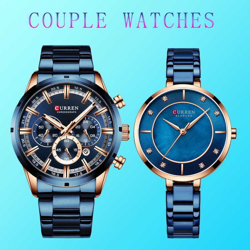 Couple Watch Set Curren Watches For Man And Woman Minimalist Watch Men ...