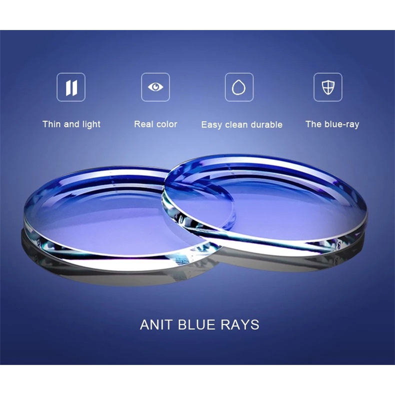 Ultralight Rubber Titanium Round Frame Blue Light Blocking Reading ...