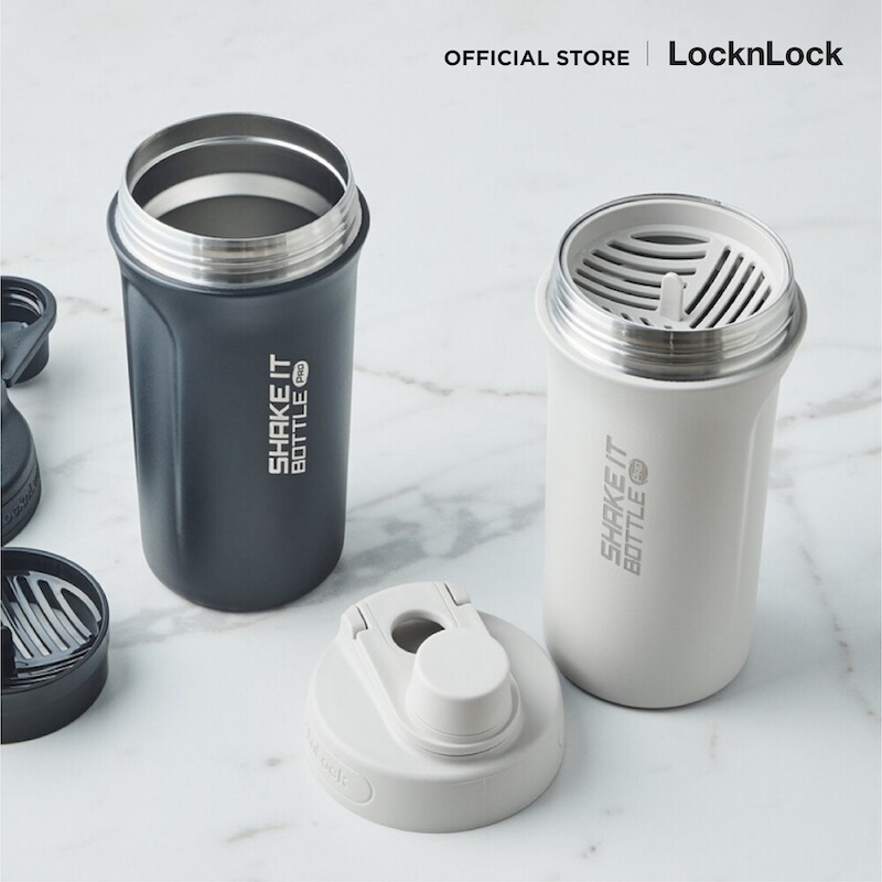 LocknLock กระบอกน้ำเก็บอุณหภูมิ Shake It Bottle Pro Stainless ความจุ ...