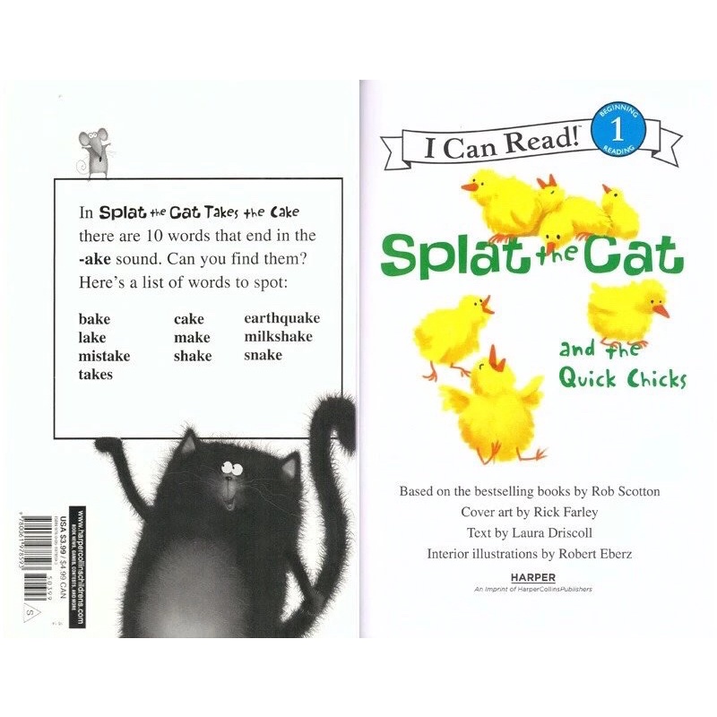 I Can Read Level 1 - Splat The Cat 16 Stories Books Set (No CD) - kidsbookcm - ThaiPick