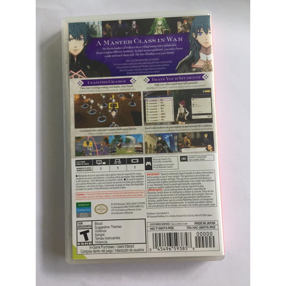 (มือสอง) NSW FIRE EMBLEM: THREE HOUSES [MDE] [US] (มือสอง ...