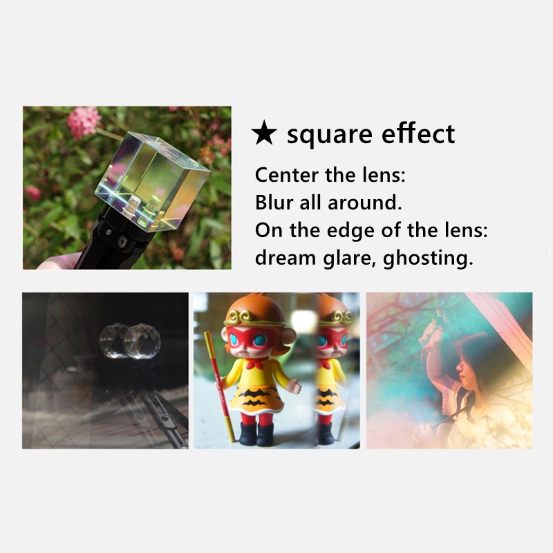 Selens Photography Optical Glass Prism Glare RGB Dispersion Colorful ...