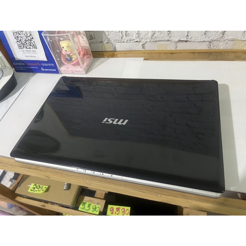 msi EX460 series แรม 4GB แบตเก็บไฟโน๊ตบุ๊คมือ2 ตำหนิคคีย์บอร์ดเสีย แถม ...