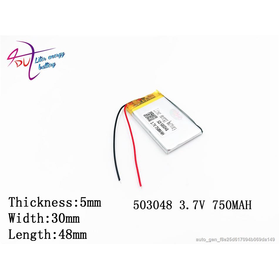 3.7v 750mah 503048 503050 Lithium Polymer Li-po Rechargeable Diy ...