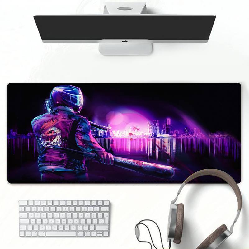 แผ่นรองเมาส์ Funny Hotline Miami Gaming Mouse Pad Gaming MousePad Large ...