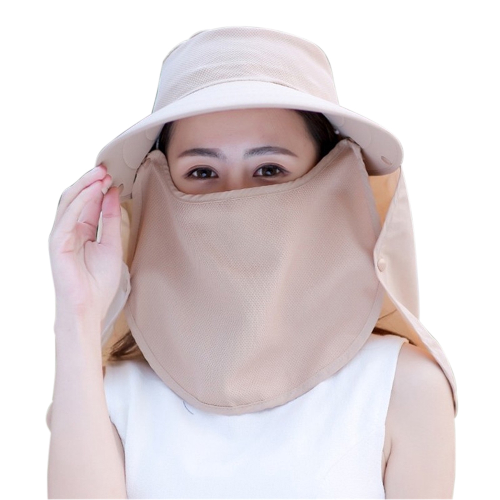 Women Anti-UV Face Cover Neck Protection Outdoor Removable Sunshade ...