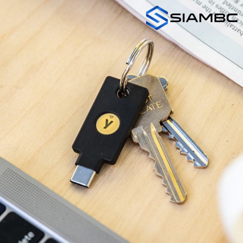 YubiKey 5C NFC FIDO U2F FIDO2 Yubico Security Key 2FA ป้องกันการแฮก ...