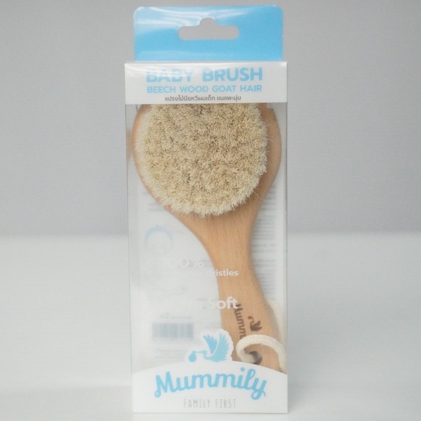 11.11 ส่งฟรี Mummily แปรงไม้บีชหวีผมเด็ก ขนแพะนุ่ม แรกเกิด ...