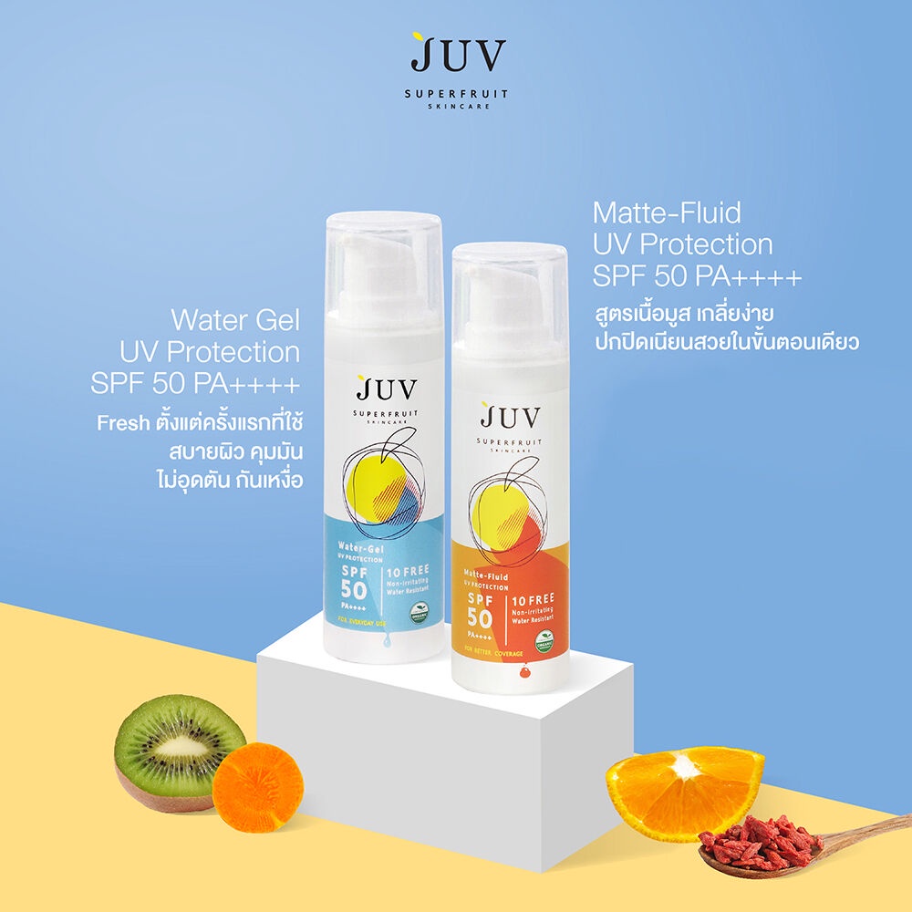 [ พร้อมส่ง ]JUV Matte-Fluid UV 30ml, JUV Water-Gel UV 30ml ของแท้ 100% ...