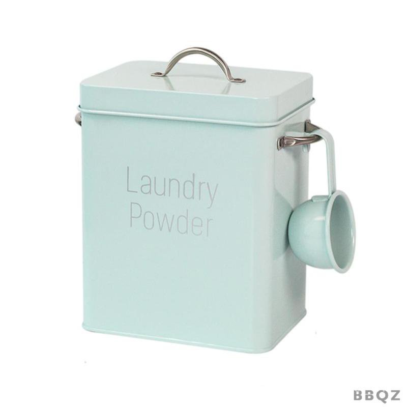 affordableprice2022 SALE Laundry Detergent Powder Storage Tin Box ...