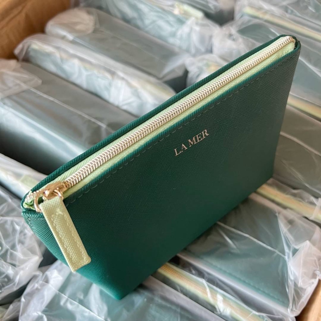 กระเป๋าเครื่องสำอาง La Mer Pouch Cosmetic Travel Bag ( Two Tone ...