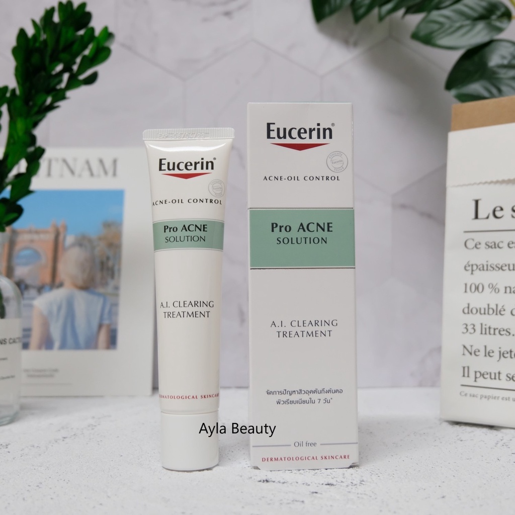 Eucerin Pro ACNE SOLUTION A.I. CLEARING TREATMENT 40ml Exp.2023 ยูเซ ...