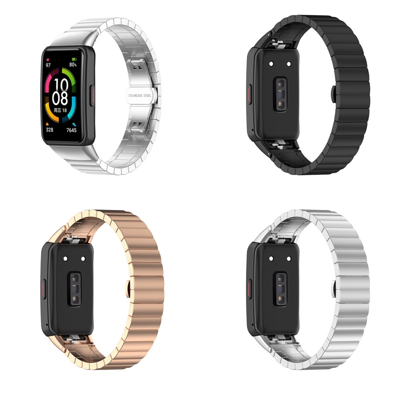 16mm Stainless Steel Watchband Replacement Strap For Huawei band6 ...
