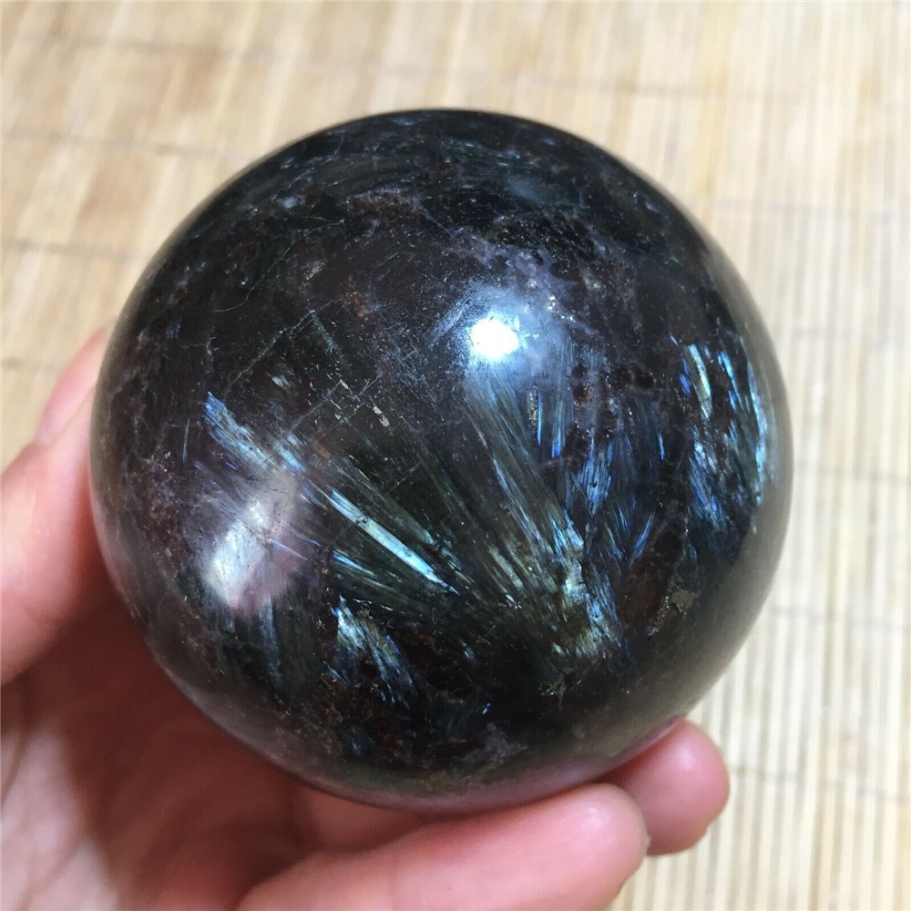 ลูกบอลคริสตัลNatural astrophyllite quartz crystal quotfireworks ...
