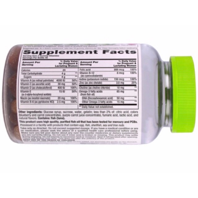 Vitafusion Prenatal DHA, Folic Acid & Multivitamin Gummy วิตามินเตรียม ...