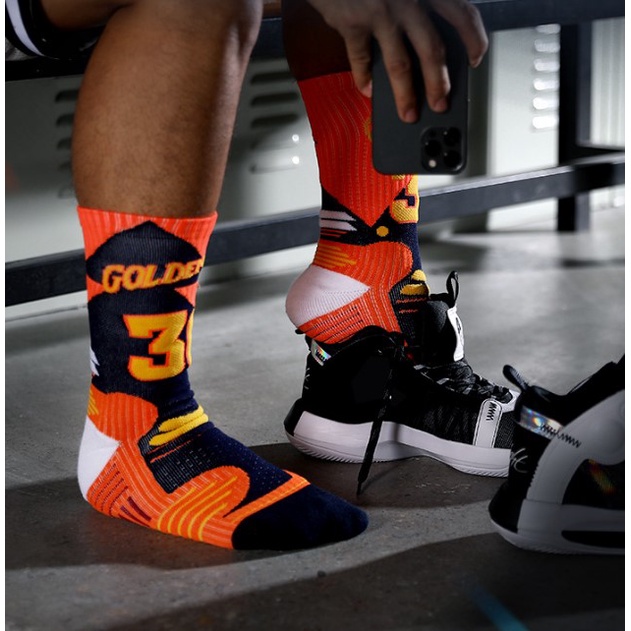 ถุงเท้าบาส หนานุ่ม กระชับ NBA PLAYER NUMBER SOCK ถุงเท้าสำหรับกีฬา ...