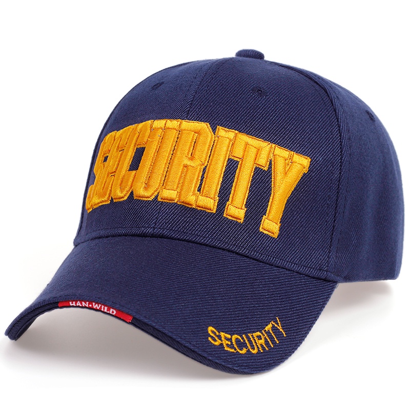 หมวกกอล์ฟFashion hip hop baseball cap SECURITY embroidery wild caps men women outdoor sunhat ...