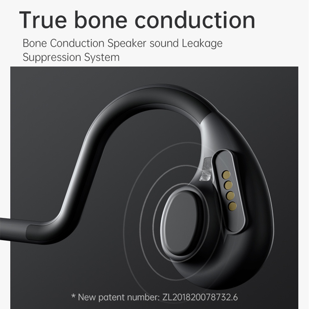 LeTi Bone Conduction Bluetooth Earphone wireless Headphone MP3 Stereo ...