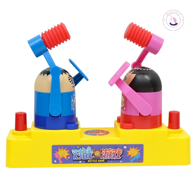 Kids Toy Against Man Hit Head Fighting Puppets Parent-Child Interaction ...