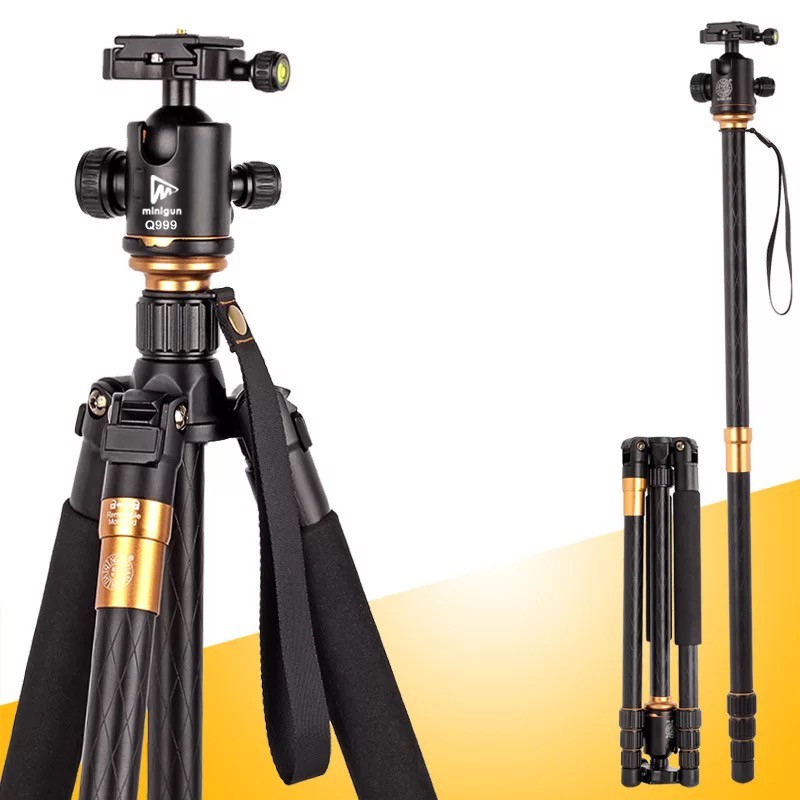 ♣ QZSD Q999 Pro Diamond Edition ขาตั้งกล้อง 2 in 1 Tripod & Monopod For ...