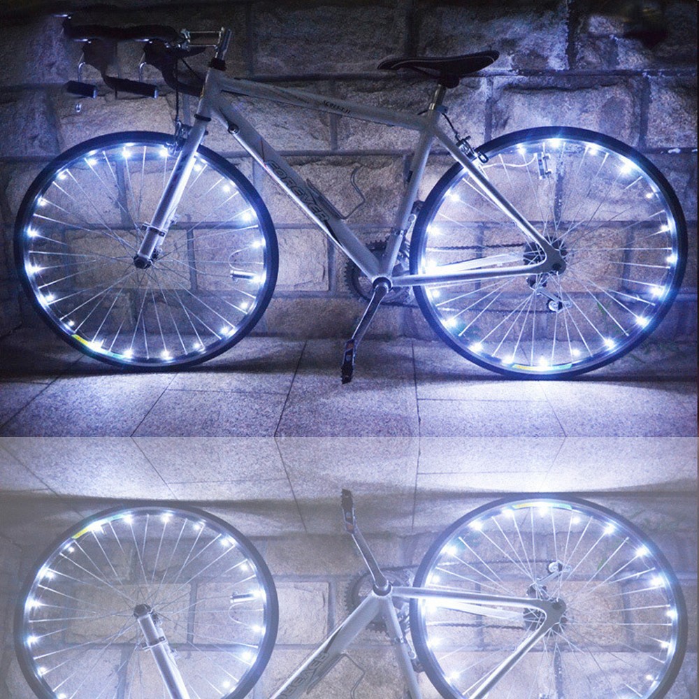[NEW] 1Pc 2.2m 20-LED Strip Bicycle Light, Bike Wheel Night Riding ...