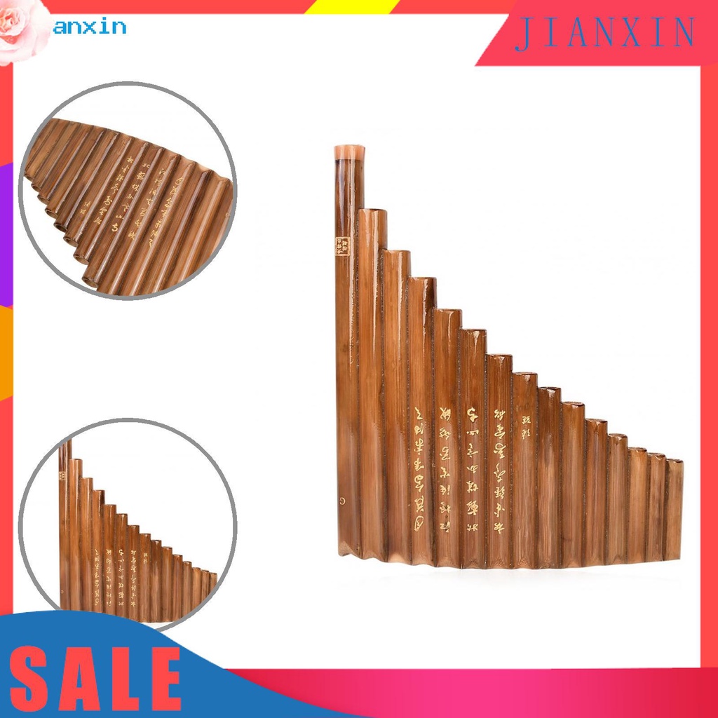 Compact Pan Pipe Instrument Natural Material Pan Pipes Crisp Sound for ...