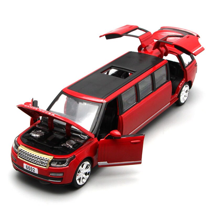 New 1:32 Alloy Stretch Limousine Diecast Car Model Toy With ull Back ...