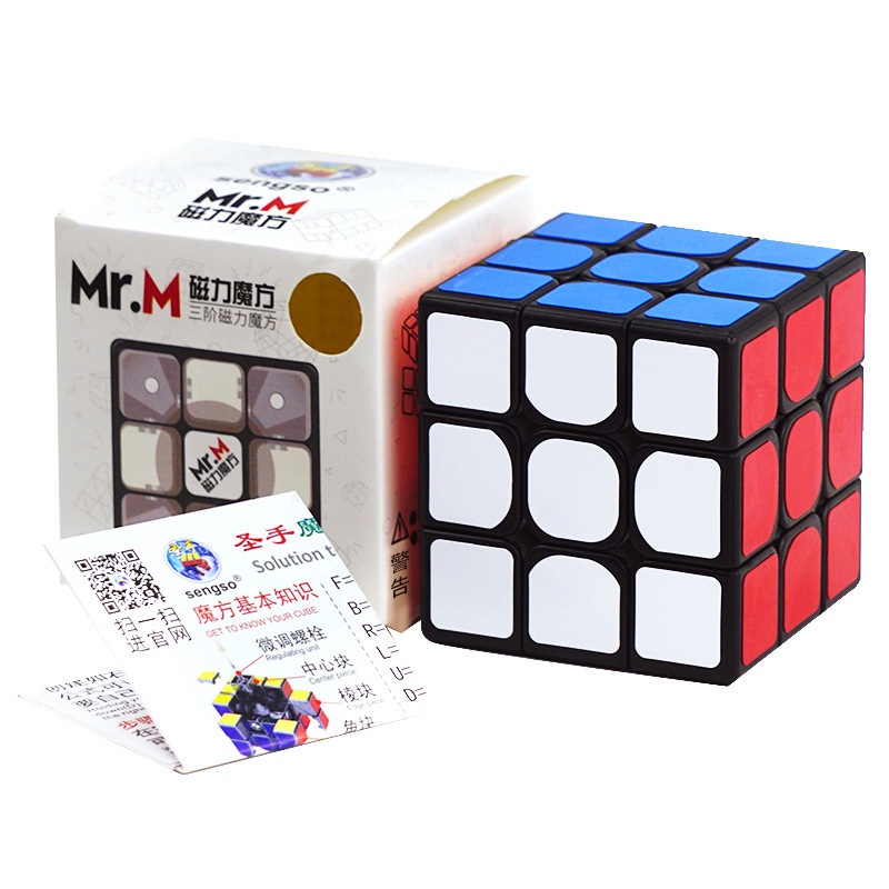 ฮอตที่สุด รูบิค 3x3 รูบิก แบบแม่เหล็ก Mr.M 3x3 cube ของแท้100 Rubik รูบิคแม่เหล็ก ลูบิค 3x3 รู ...