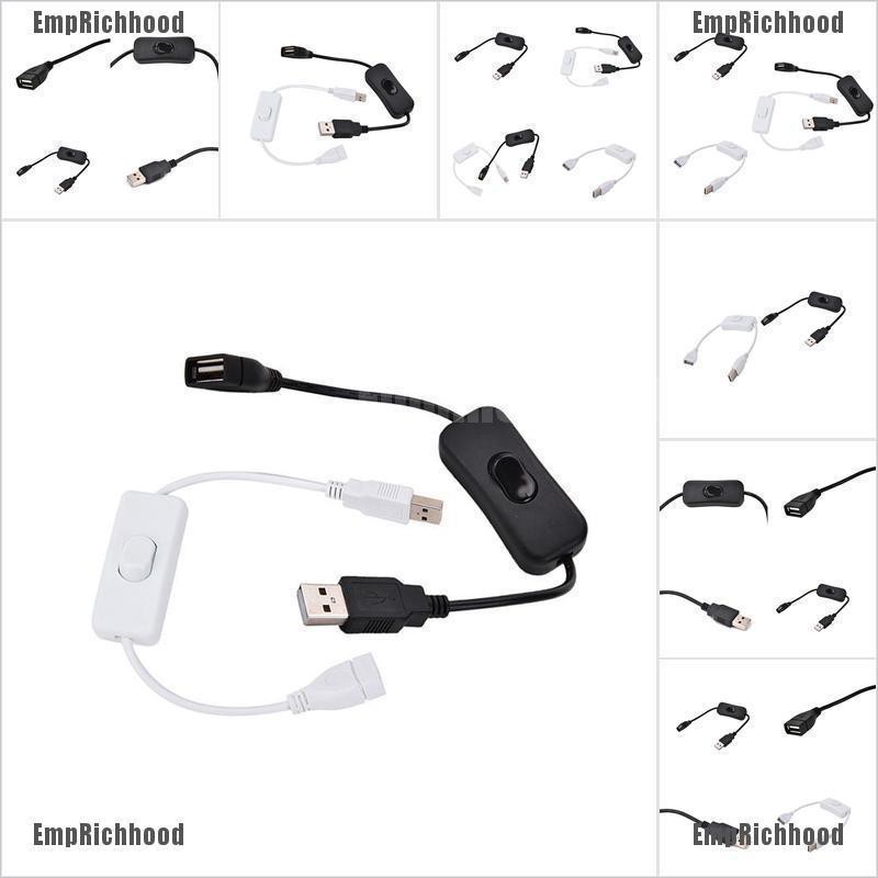 Emprichhood USB cable with control switch for Raspberry Pi Arduino USB on off | Shopee Thailand