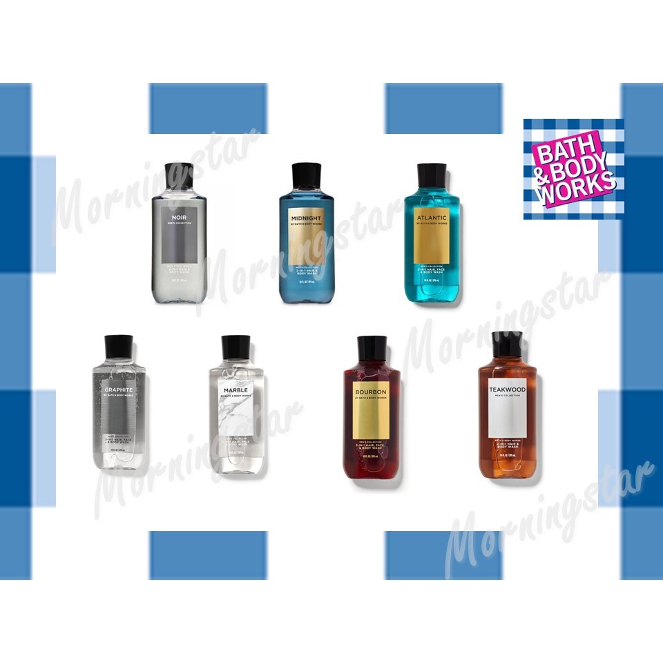 [Men’s collection] เจลอาบน้ำ Bath & Body Works (NOIR/MIDNIGHT/TEAKWOOD ...