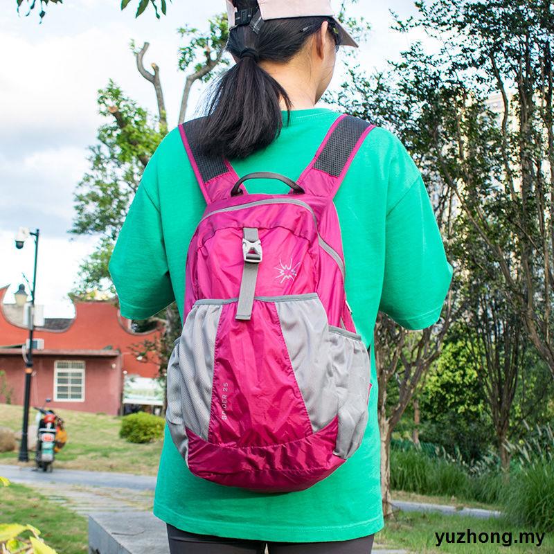 Ultra-thin backpack women s outdoor travel foldable skin bag ...