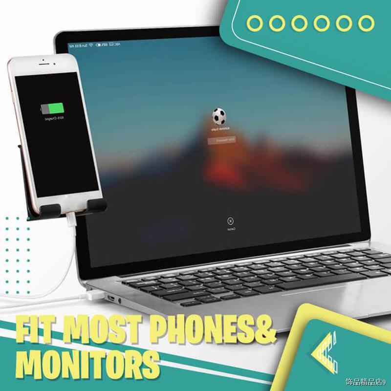 ๑Notebook Screen Side Phone Holder Clip On Monitor For Laptop Or ...