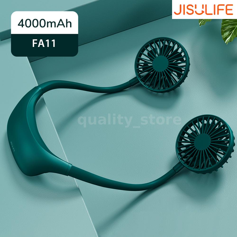 JISULIFE Portable Neck Fan 3-Speed Hand Free Mini Fan w/Strong Airflow ...