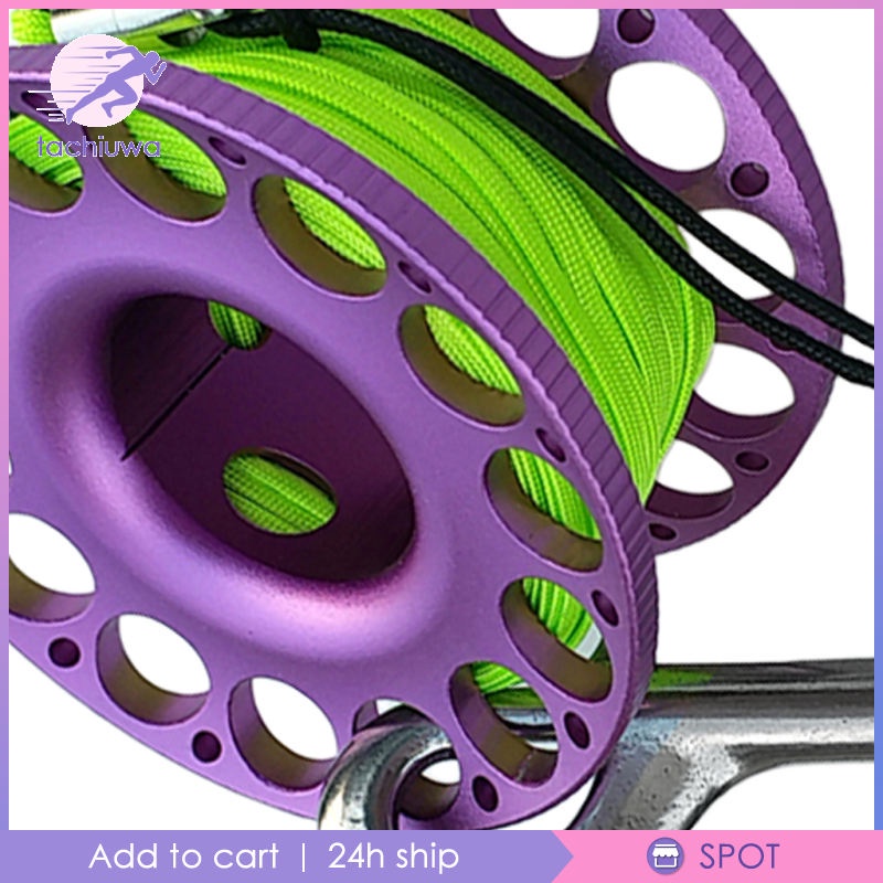 [TAC-10--] Scuba Diving Aluminum Alloy Spool Finger Reel with Stainless ...