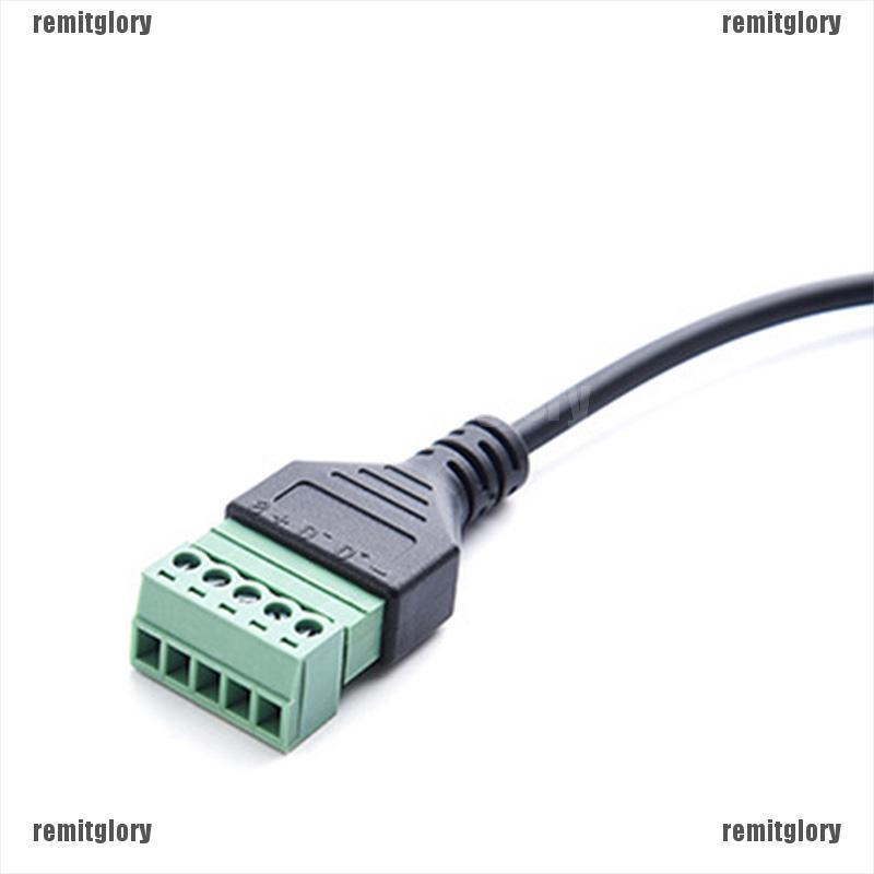 ( Rem ) Micro Usb Female To 5 Pin สกรูเชื่อมต่อพร้อมปลอกปลั๊ก Ada ...