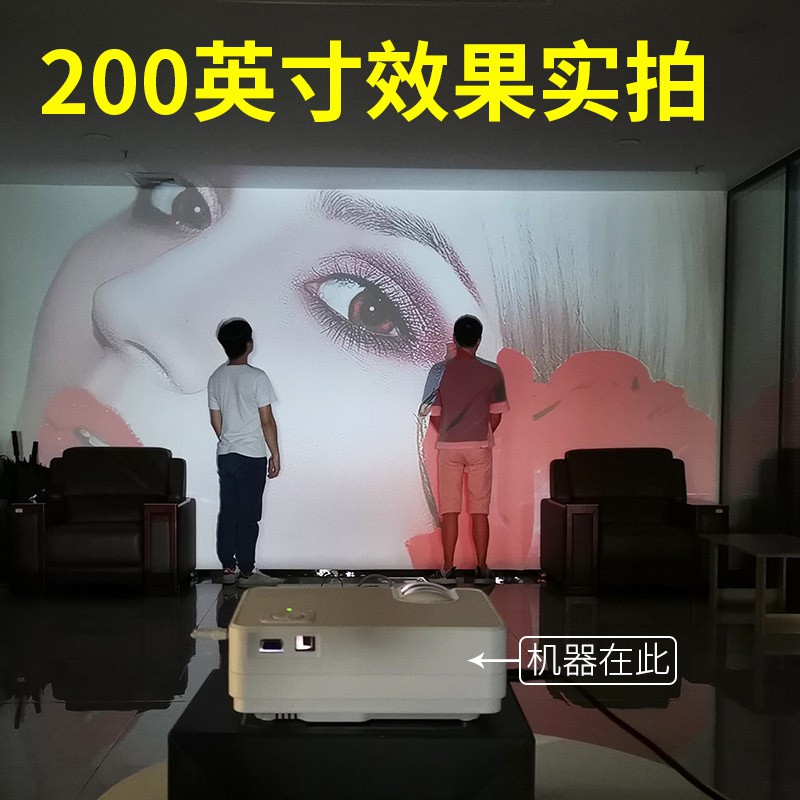 โปรเจค เตอร์Guangmi โฮม 4K โปรเจ็กเตอร์ HD ไร้สายไมโครโปรเจ็กเตอร์ ...